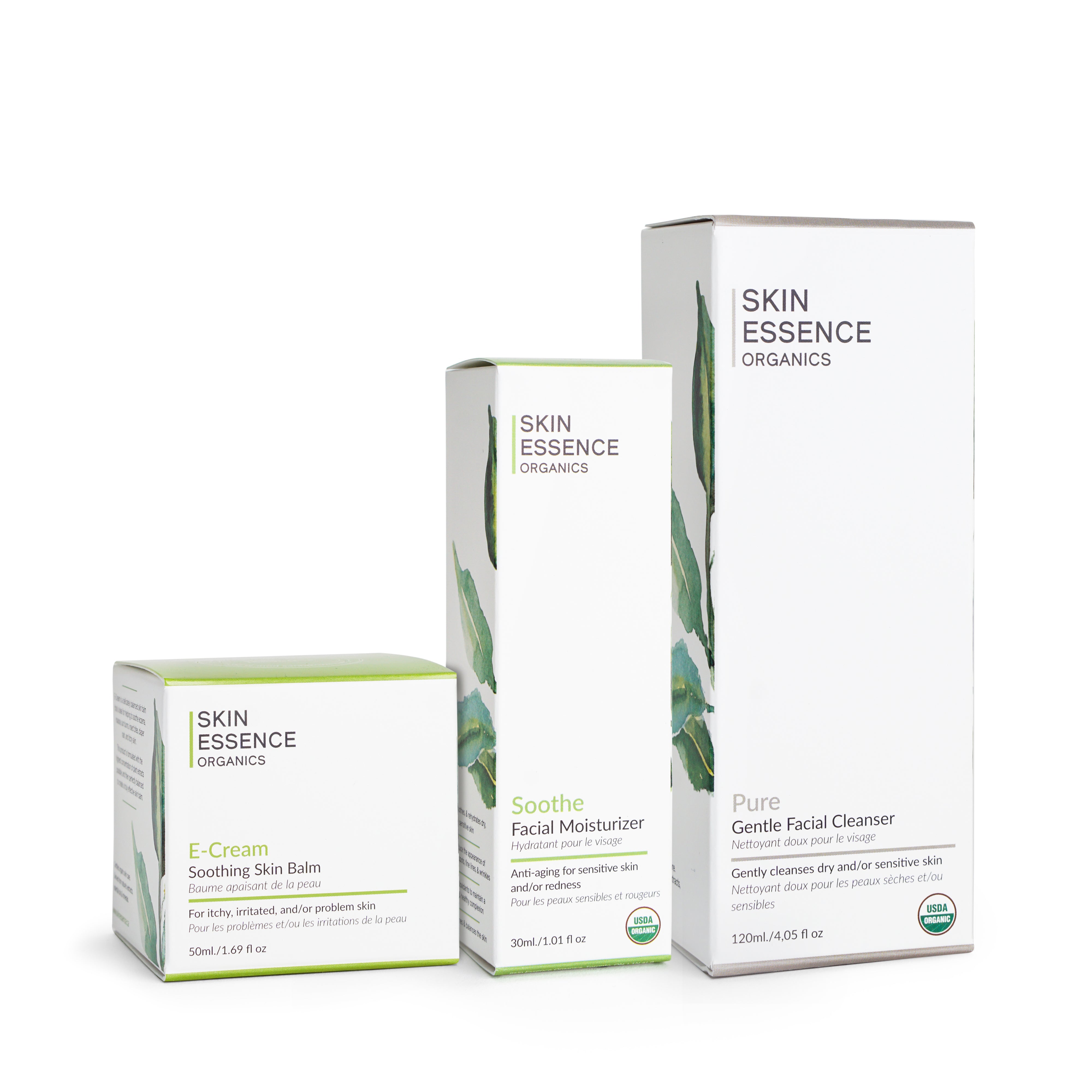 Starter Set For Sensitive Skin (3pc) – Skin Essence Organics